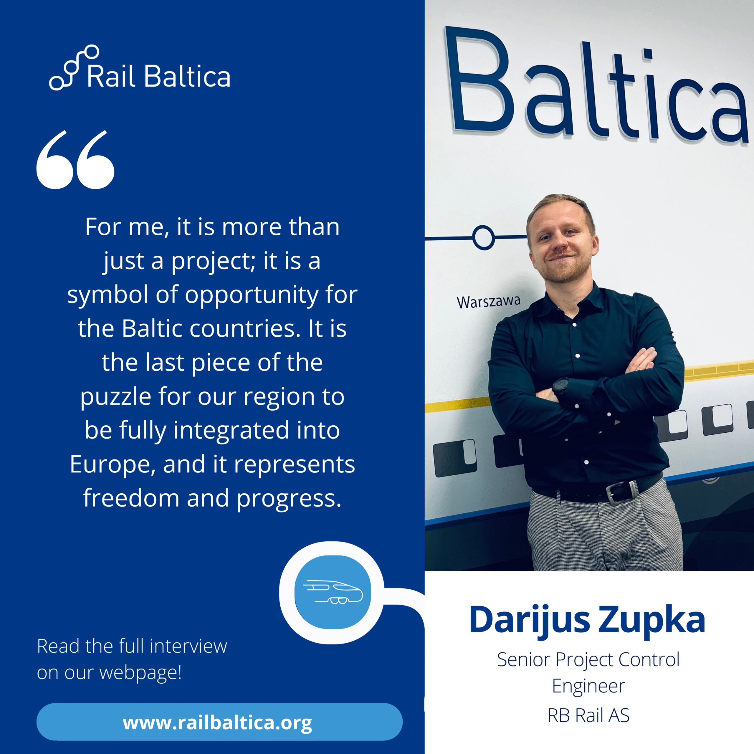 Rail Baltica: The People Behind the Vision. Darijus Zupka - RB