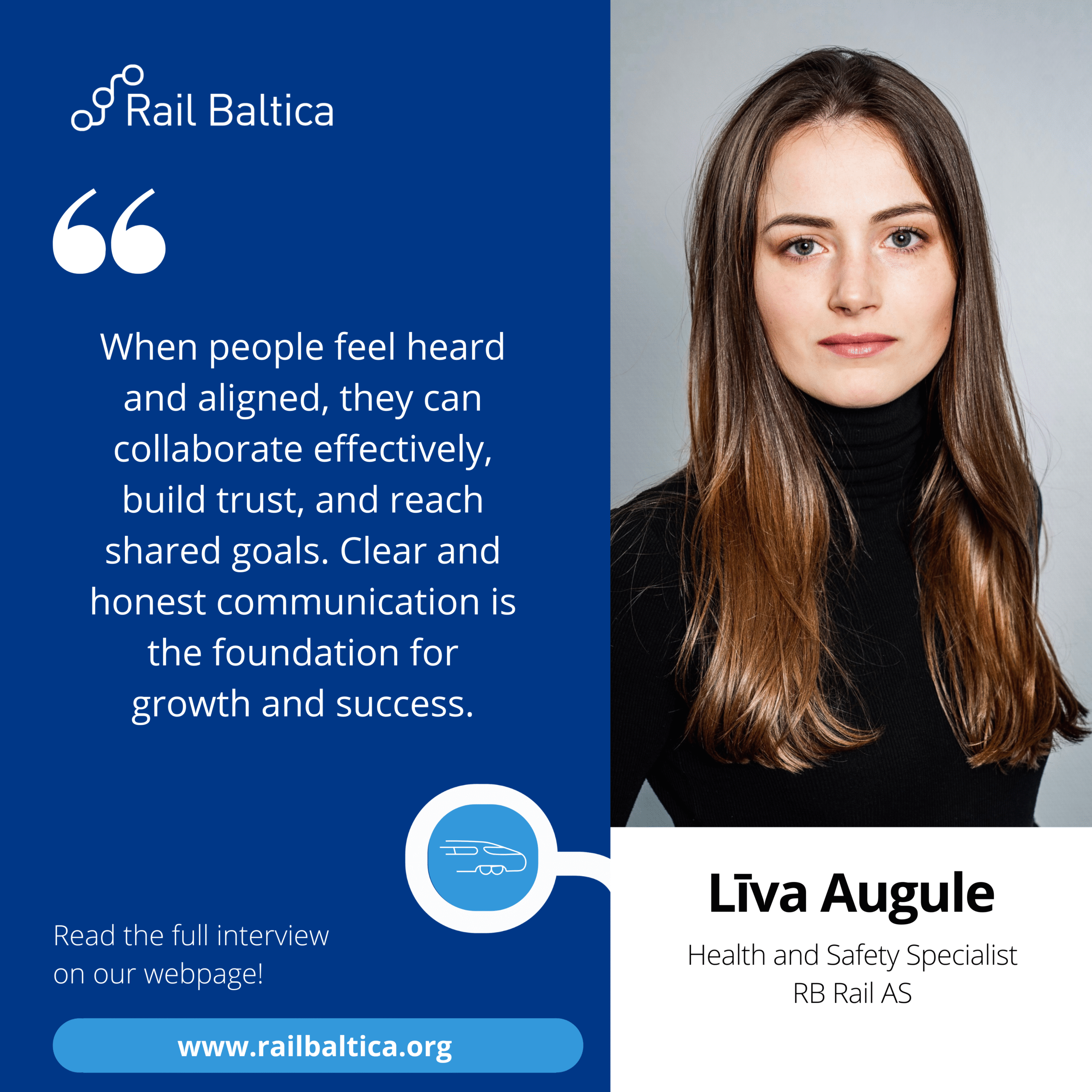 Rail Baltica: The People Behind the Vision. Līva Augule - RB